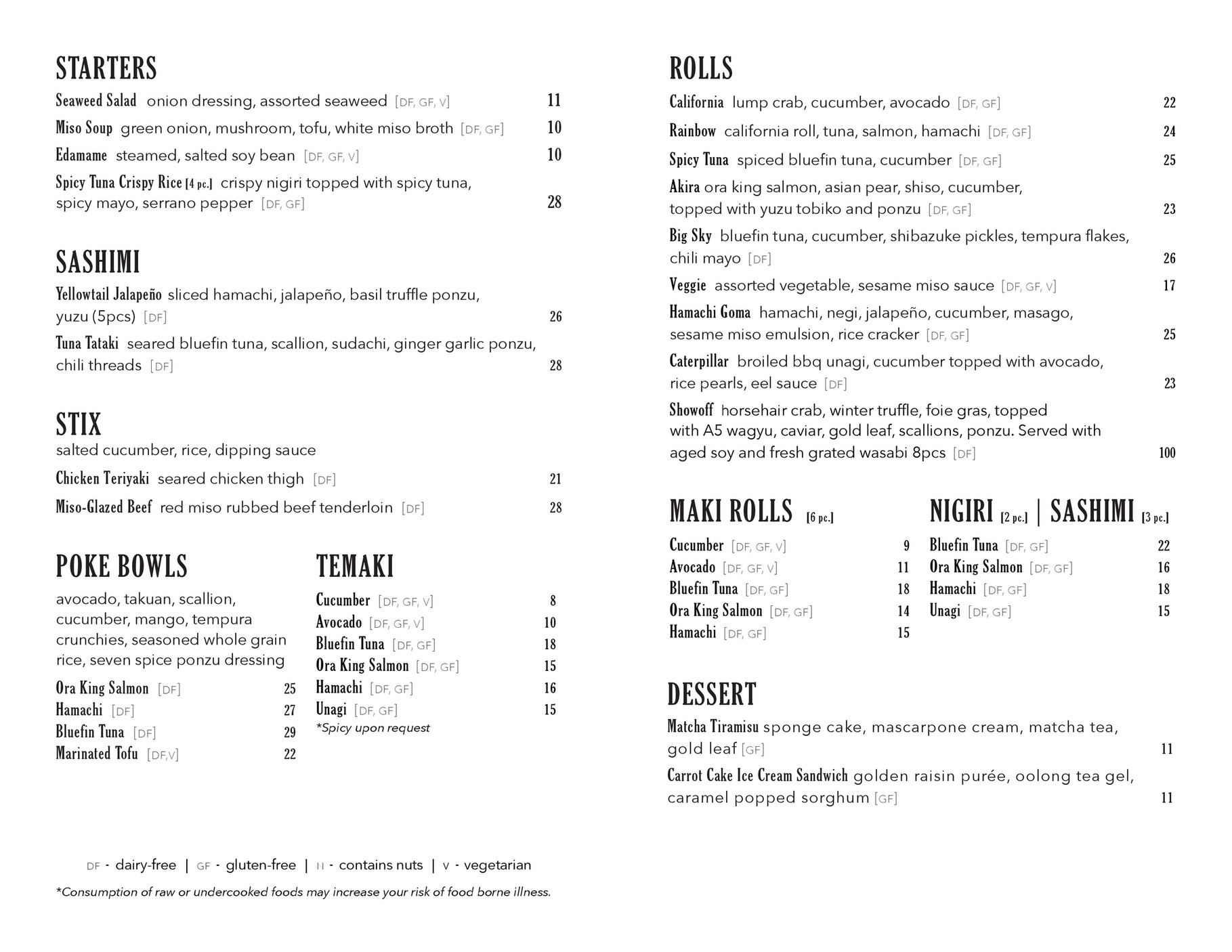Yellowstone Club - BHG Menus - Page 1