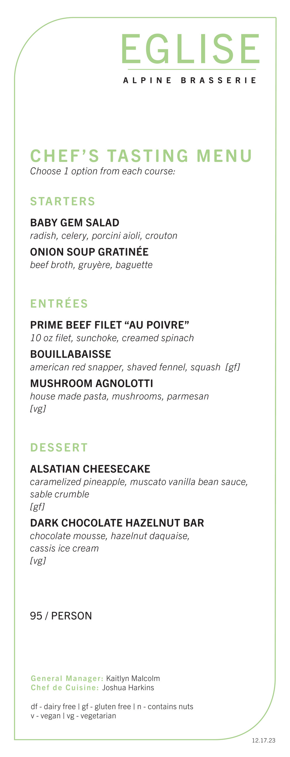 Yellowstone Club - Eglise Menus - Page 1