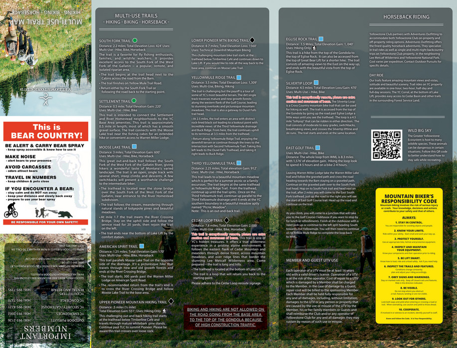 Yellowstone Club - Multi-Use Map 2025 - Page 2
