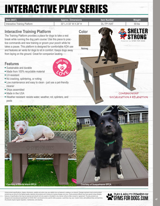 The Dog Park Company - Gyms For Dogs Catalog - Page 46-47