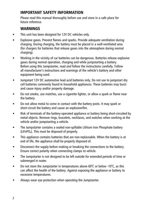 Serenco Nederland - Projecta Intelli-start IS920 & 1220 Instruction ...