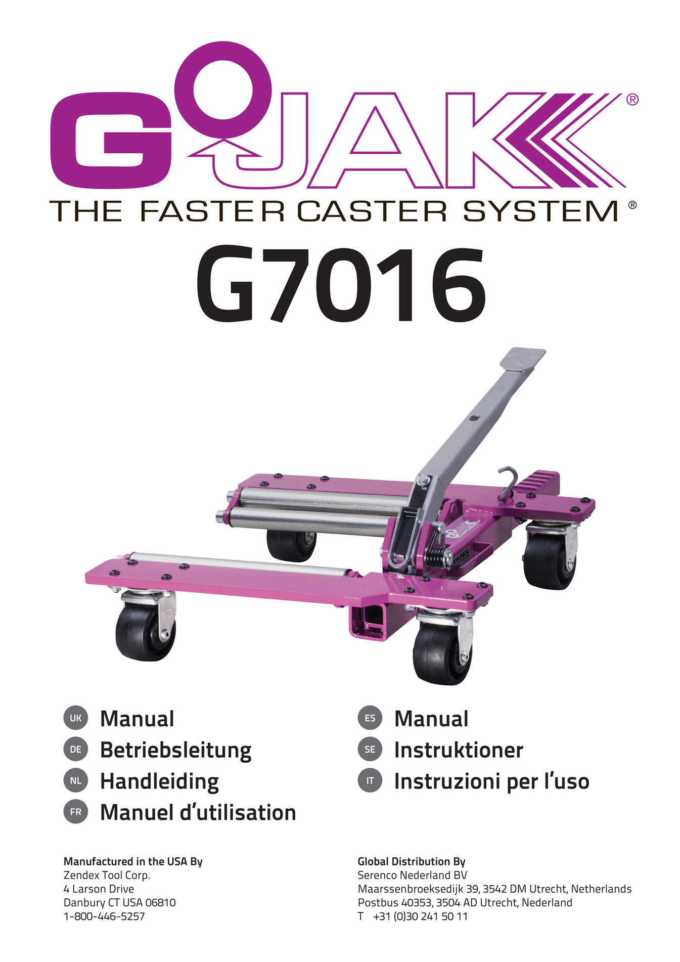 Serenco Nederland - GoJak Manual G7016 - Page 1
