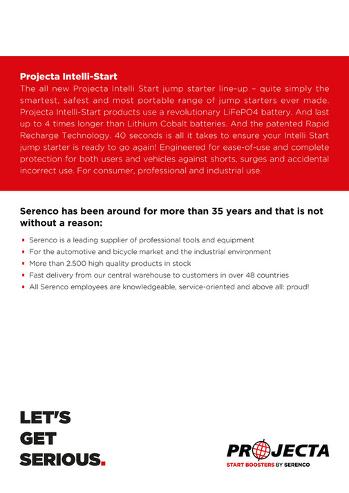 Serenco Nederland - Projecta Start Boosters Brochure 2024 EN - Page 2-3