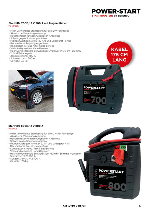 Serenco Nederland - PowerStart Boosters Brochure 2024 DE - Page 1