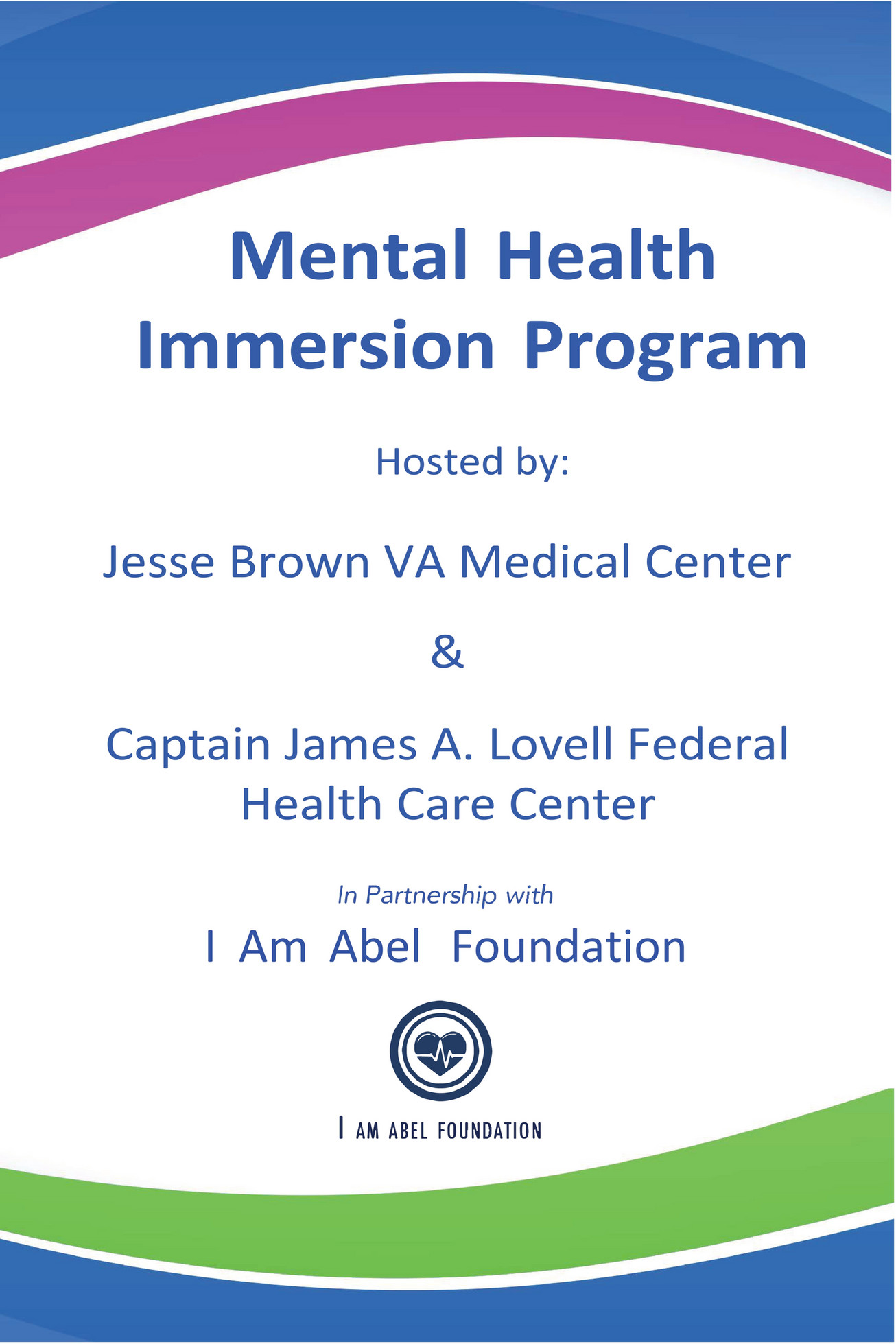I Am Abel Foundation - Mental Health Immersion Program - Page 1