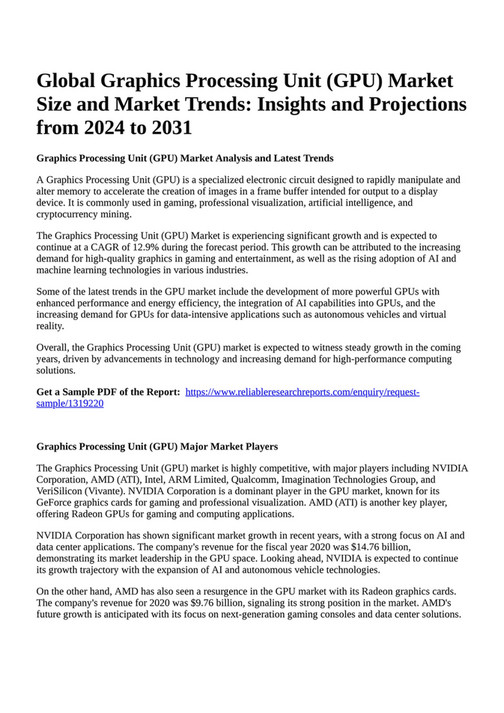 reportprime-global-graphics-processing-unit-gpu-market-size-and