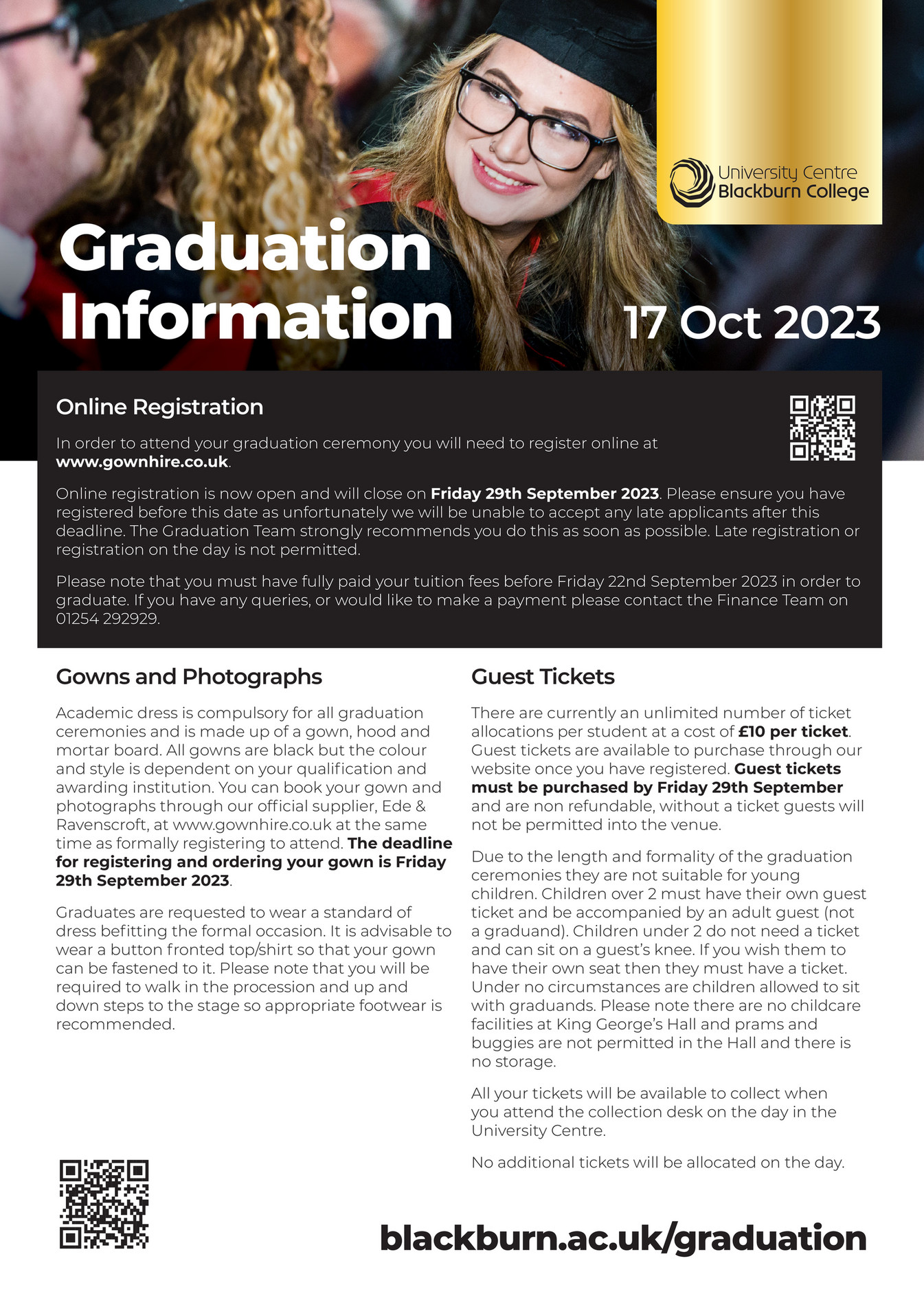 Blackburn College - Graduation Information Sheet 2023 - Page 2 - Created with Publitas.com