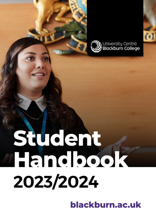 Blackburn College - Student Handbook - UCBC 2023/24 - Page 1 - Created with Publitas.com