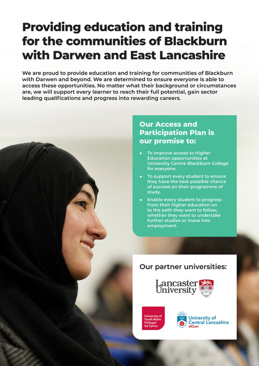 Blackburn College - Access and Participation Plan - 2025-2029 - Page 2 ...