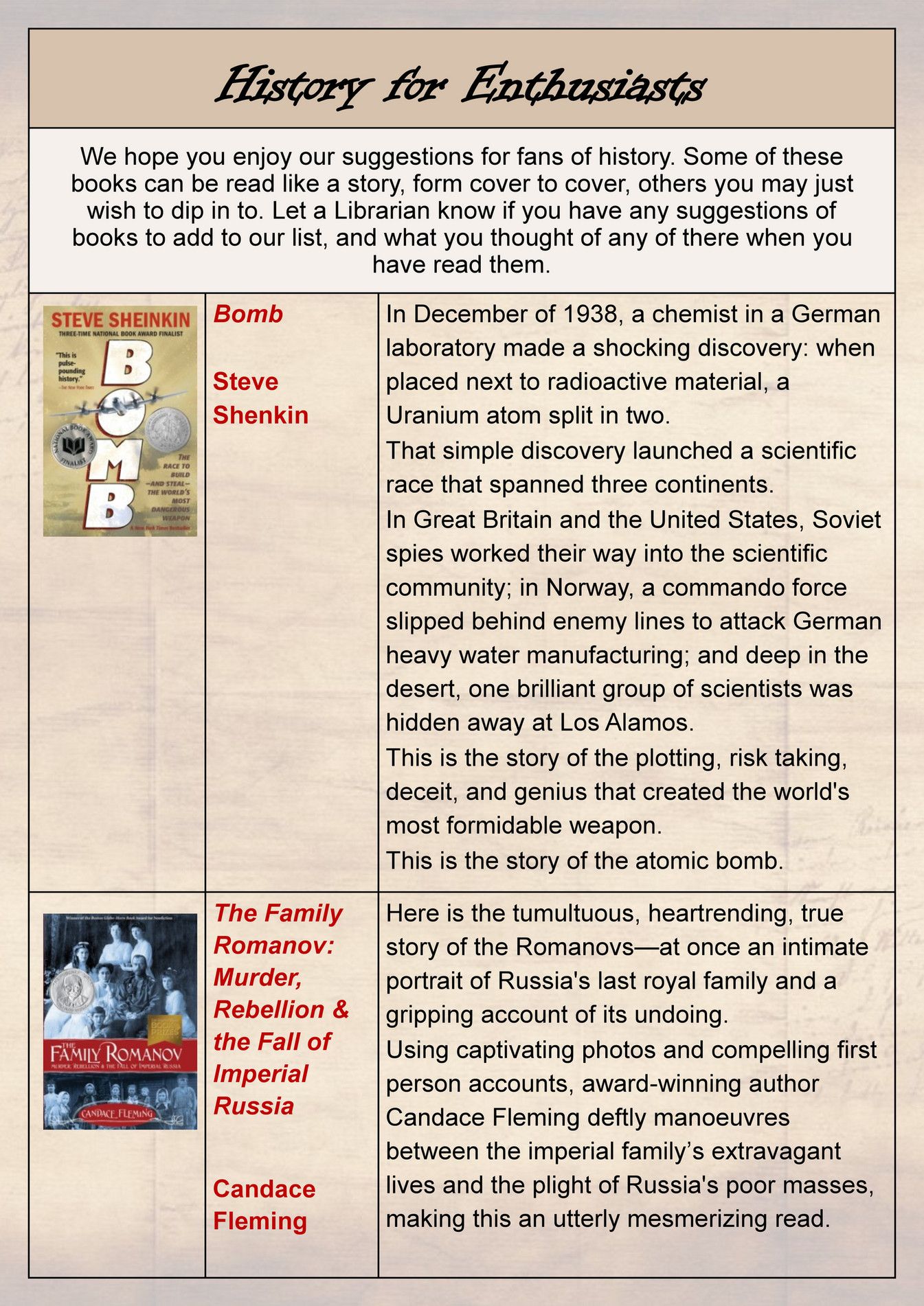 My publications - History Enthusiasts - Page 1 - Created with Publitas.com