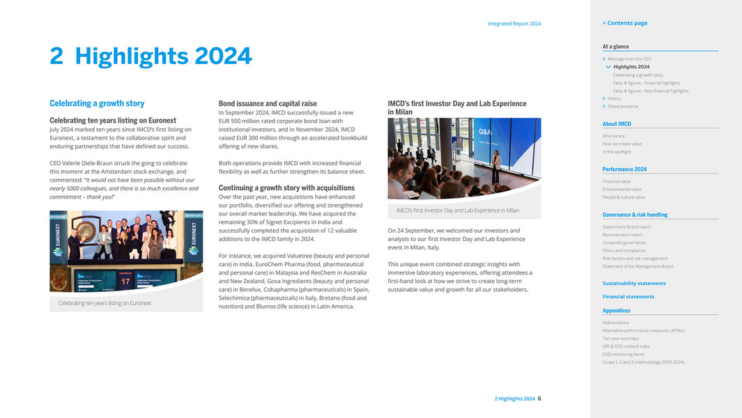 IMCD Group - IMCD N.V. Integrated Report 2024 - Page 6