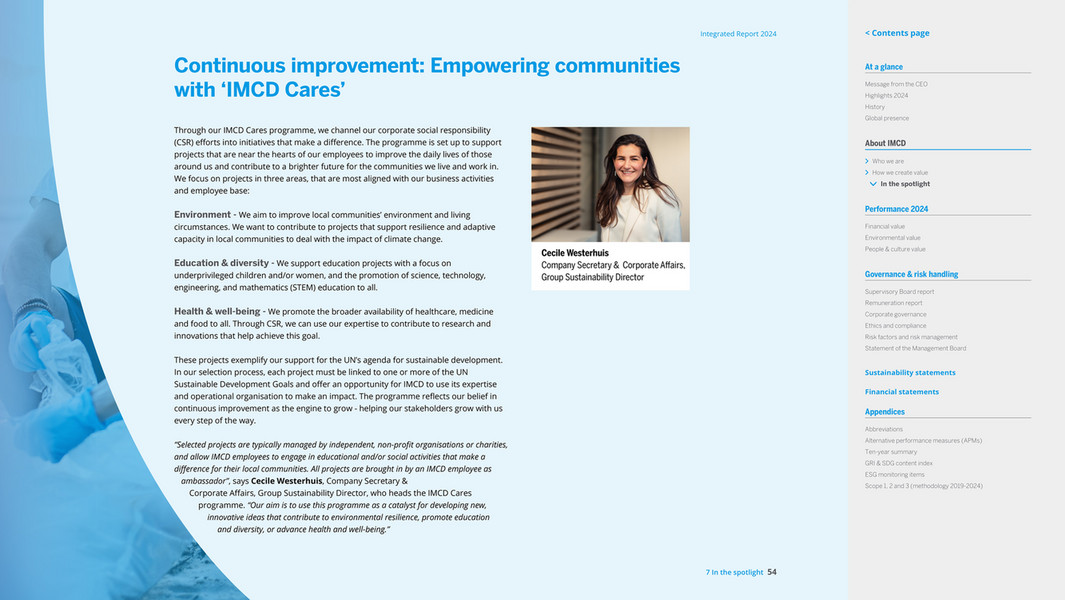 IMCD Group - IMCD N.V. Integrated Report 2024 - Page 54
