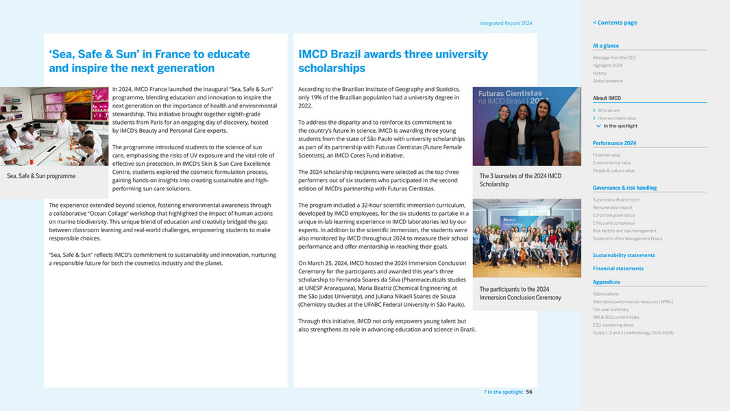 IMCD Group - IMCD N.V. Integrated Report 2024 - Page 56