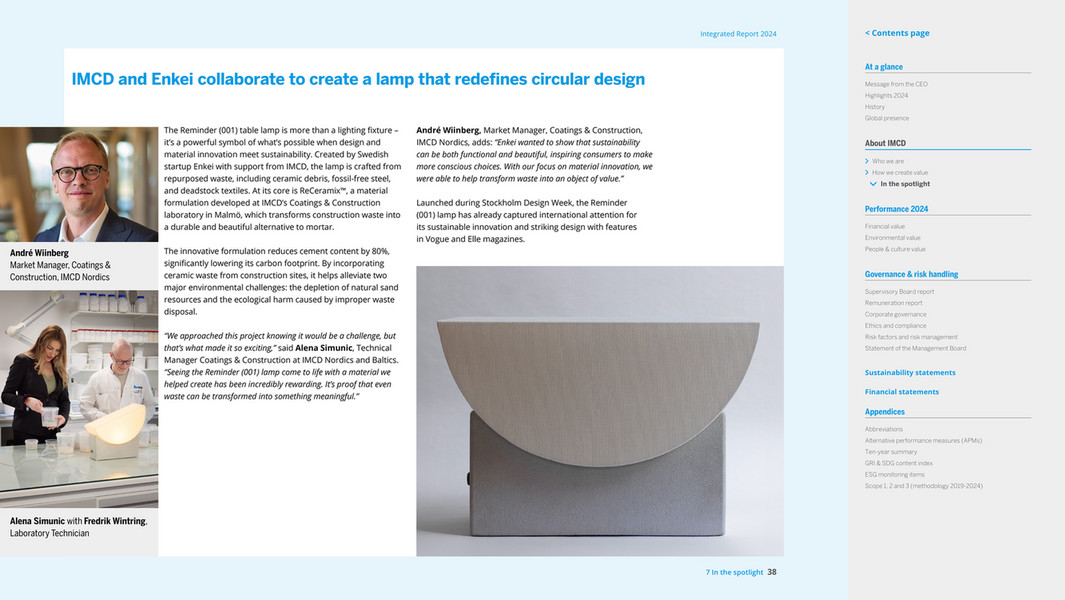 IMCD Group - IMCD N.V. Integrated Report 2024 - Page 38