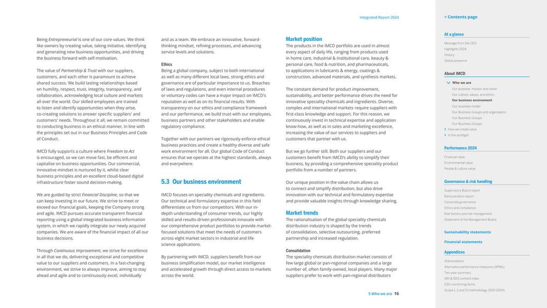 IMCD Group - IMCD N.V. Integrated Report 2024 - Page 16