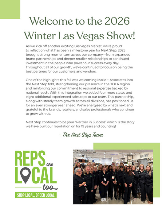 Next Step - The Next Look - 2026 Winter Show Magazine - Page 2-3