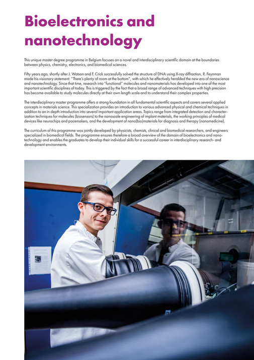 Universiteit Hasselt - BMW-master_bioelectronics_and_nanotechnology - Pagina 2-3