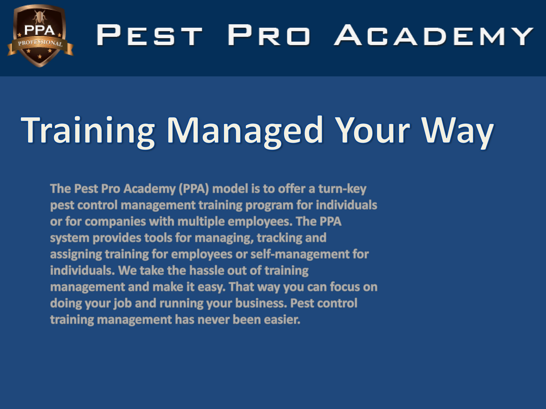 Pest Pro Academy - PPA Course Catalog - Page 1 - Created with Publitas.com