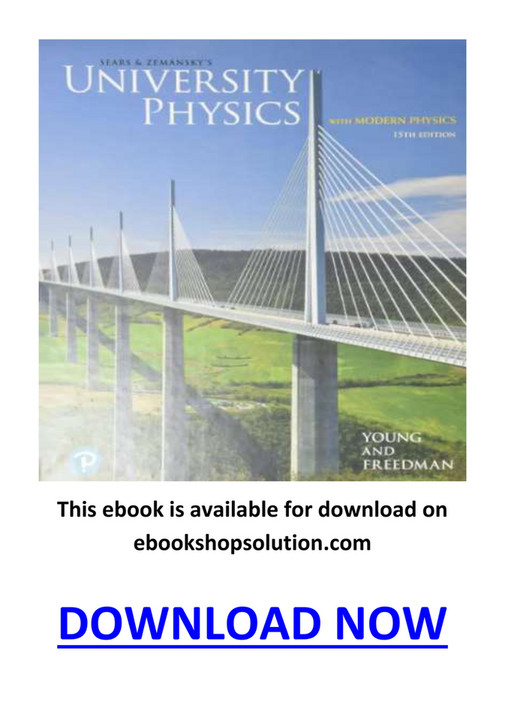 University Physics with Modern Physics 15th Edition PDF - Page 1