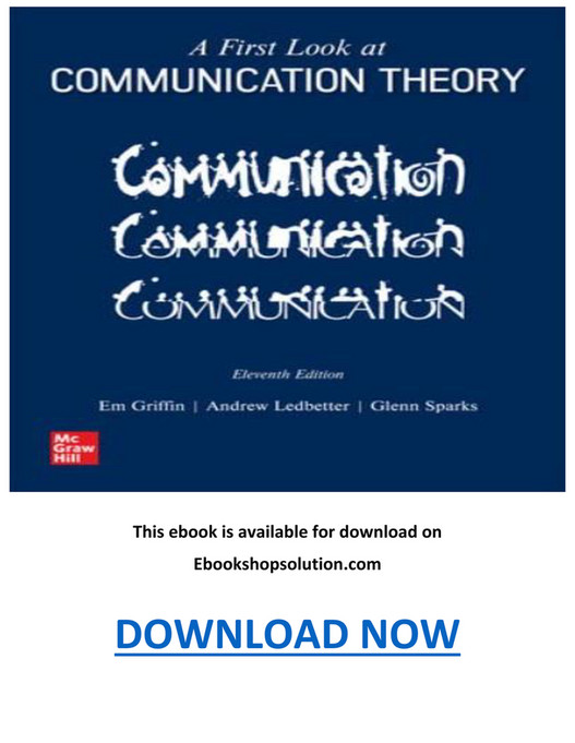 ebookshopsolution - A First Look at Communication Theory 11th Edition ...