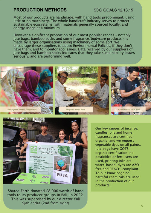 Shared Earth - Shared Earth Sustainability Report April 2025 - Page 4-5