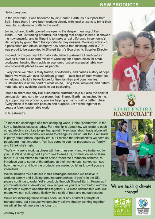 Shared Earth - Shared Earth Bali Catalogue June 2025 - Page 2-3
