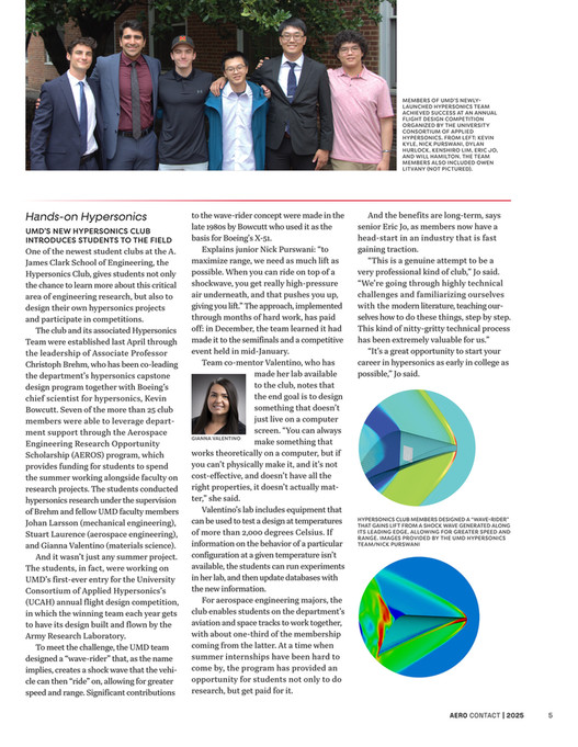 University of Maryland - AeroContact magazine 2026 - Page 4-5
