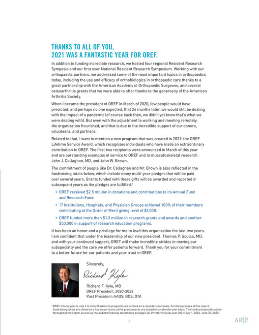 OREF - OREF 2021 Annual Report - Page 2-3 - Created with Publitas.com
