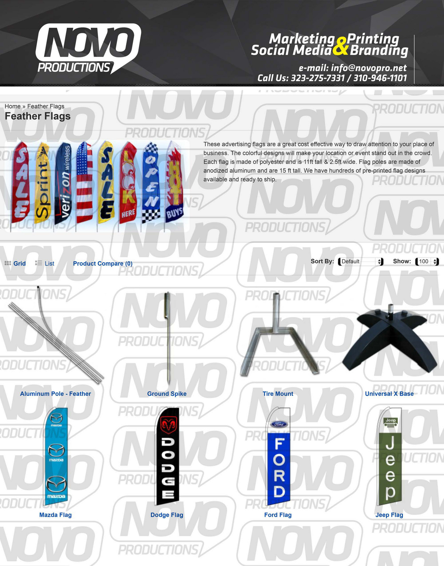 Novo Productions - Novo Productions Flags Catalog - Page 1 - Created ...