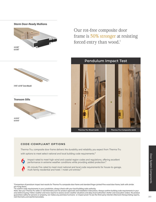 2025 Therma-Tru Full Line Catalog - Page 262-263