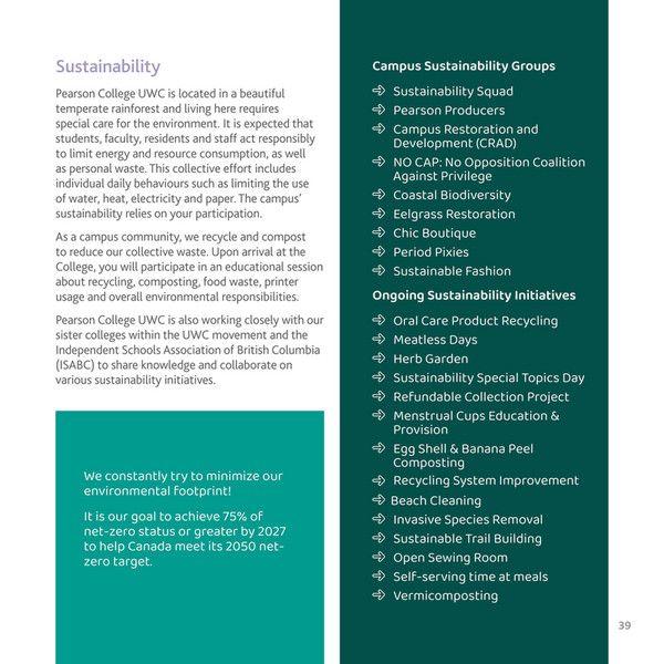 Pearson College UWC - Student Handbook 2024-2025 - Page 38-39 - Created with Publitas.com