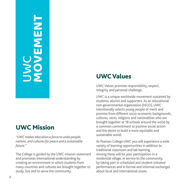 Pearson College UWC - Student Handbook 2024-2025 - Page 8-9 - Created with Publitas.com