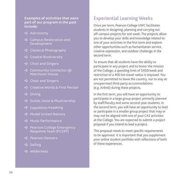 Pearson College UWC - Student Handbook 2024-2025 - Page 26-27 - Created with Publitas.com