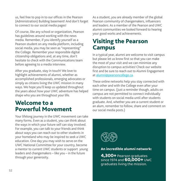 Pearson College UWC - Student Handbook 2024-2025 - Page 52-53 - Created with Publitas.com