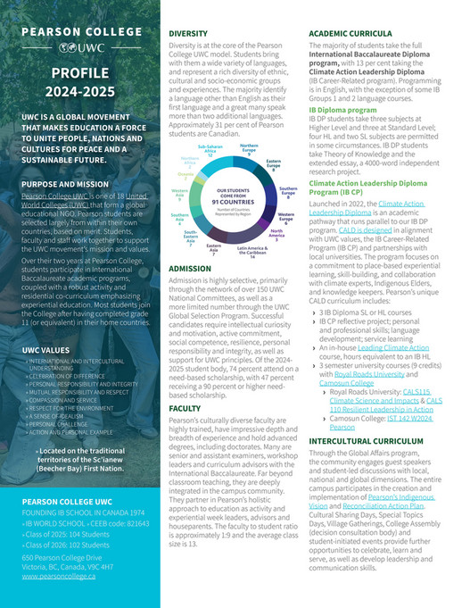 Pearson College UWC - Pearson College profile 2024_2025 - Page 1 - Created with Publitas.com