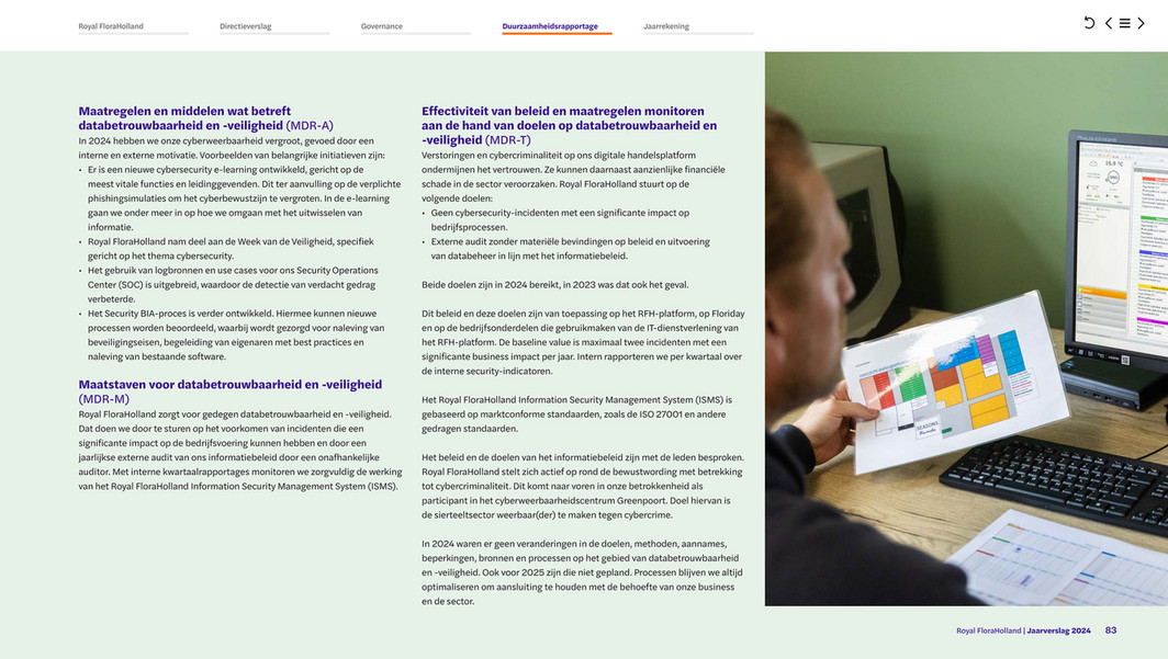 TDC / RFH - Jaarverslag 2024 Royal FloraHolland - Page 83